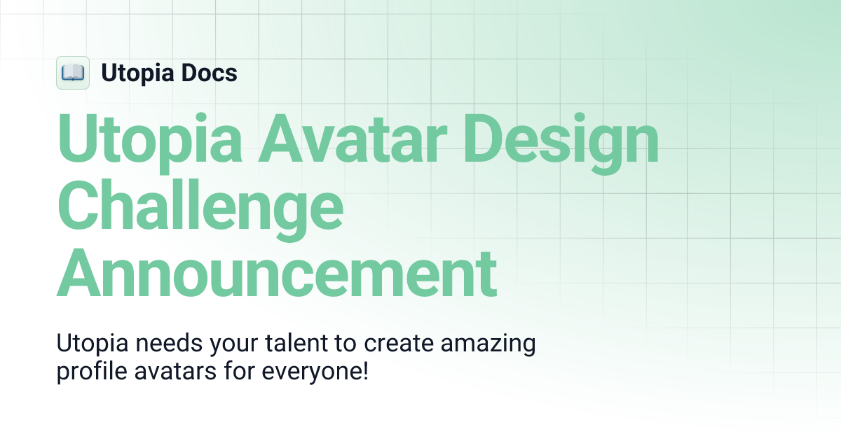 Utopia Avatar Design Challenge Announcement | Utopia Docs